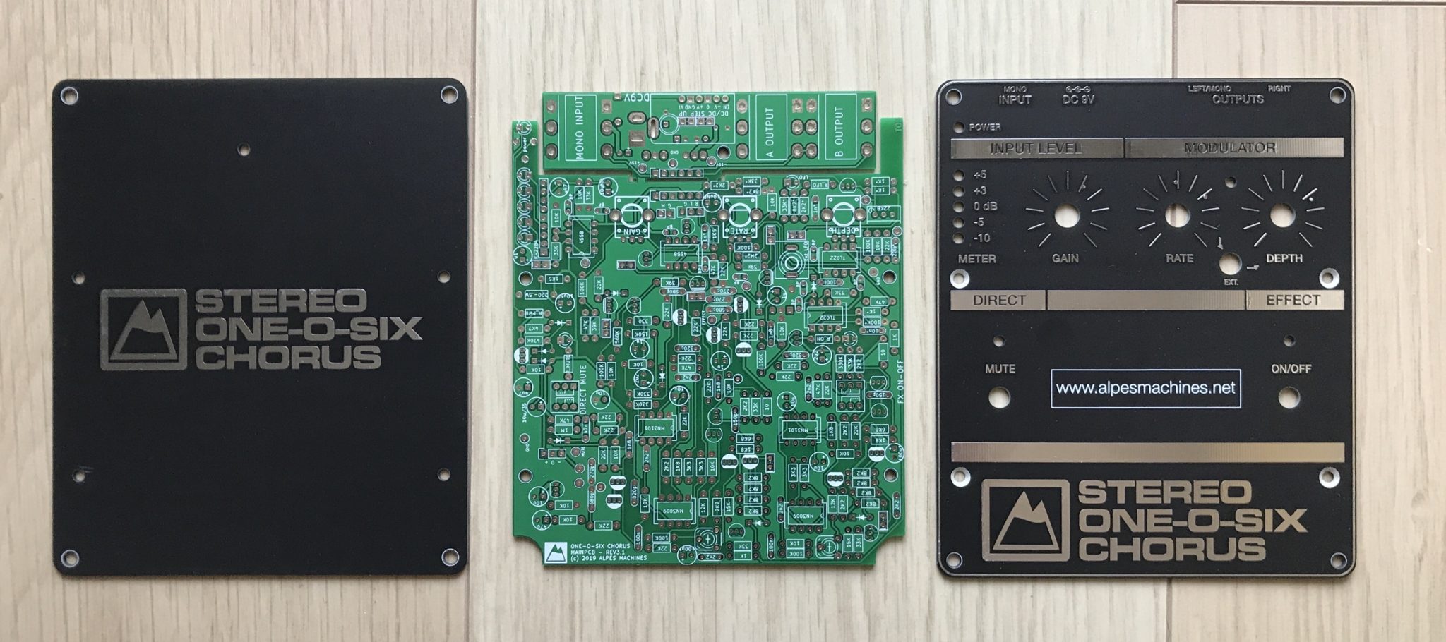 Stereo One-O-Six Chorus - PCB set - Alpes MachinesAlpes Machines
